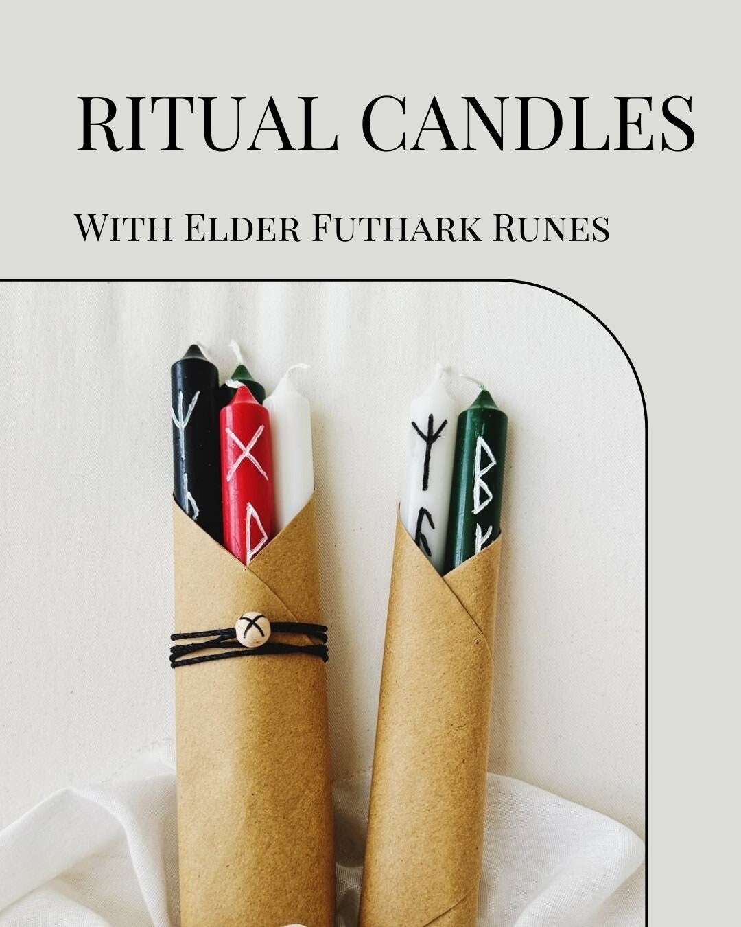 Enchanted Rune Manifestation Candles for Wealth, Love, Connection ...