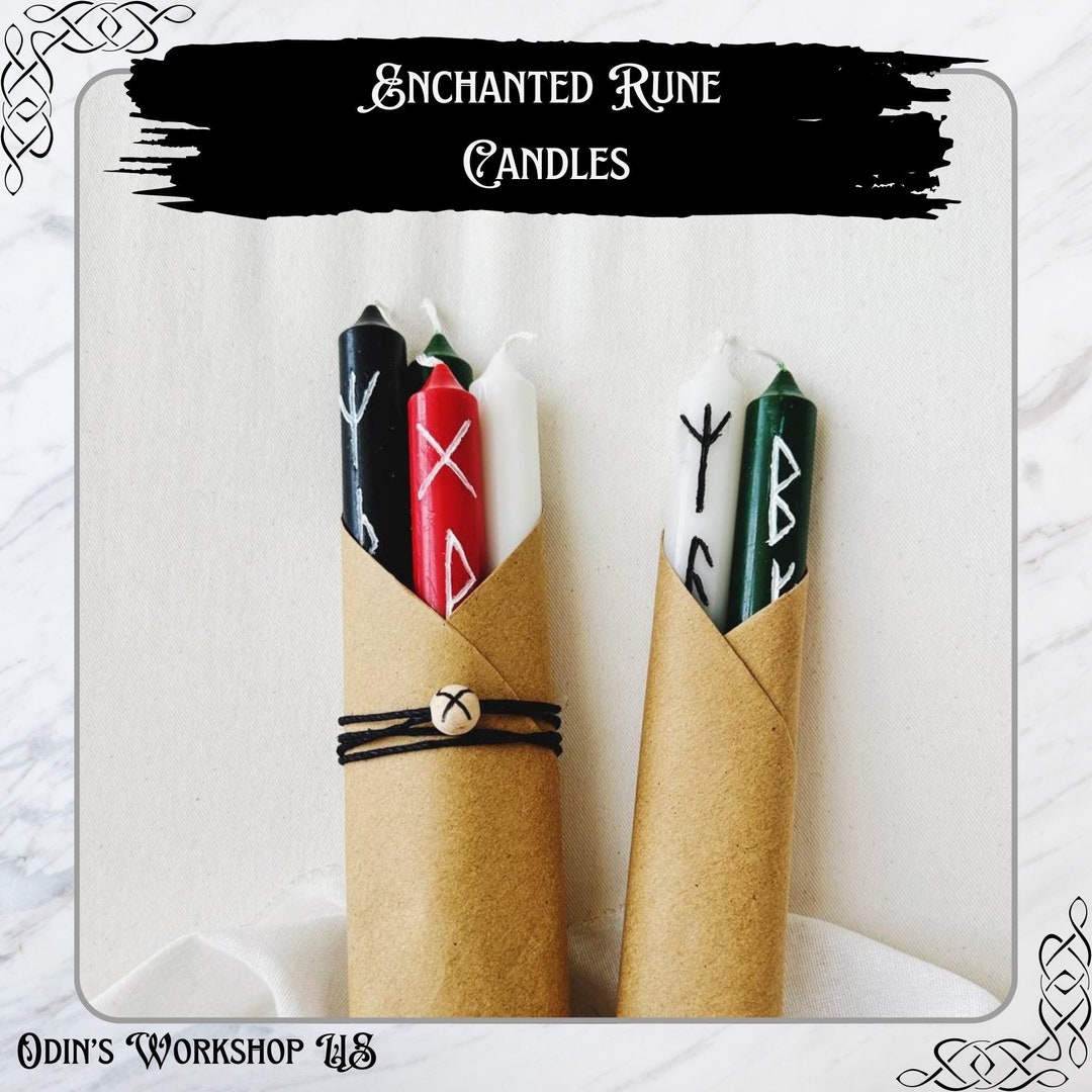Handmade Norse Pagan Ritual Candles for Wealth, Love, Connection ...