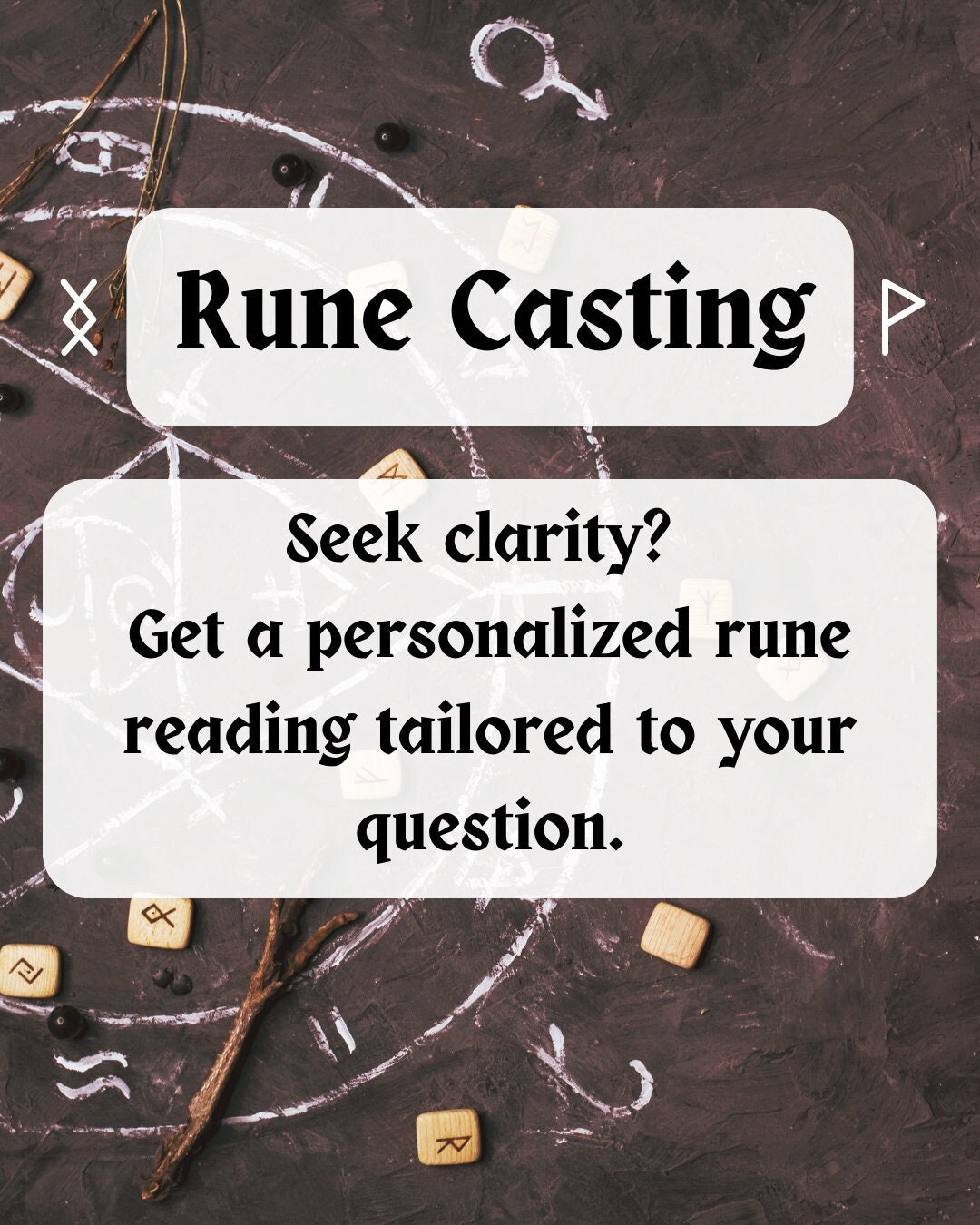 Elder Futhark Viking Rune Psychic Reading Personalized Divination ...