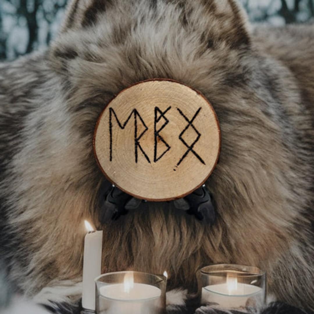 Career Advancement Runes Bindrune Script Pyrography Norse Art Binding ...