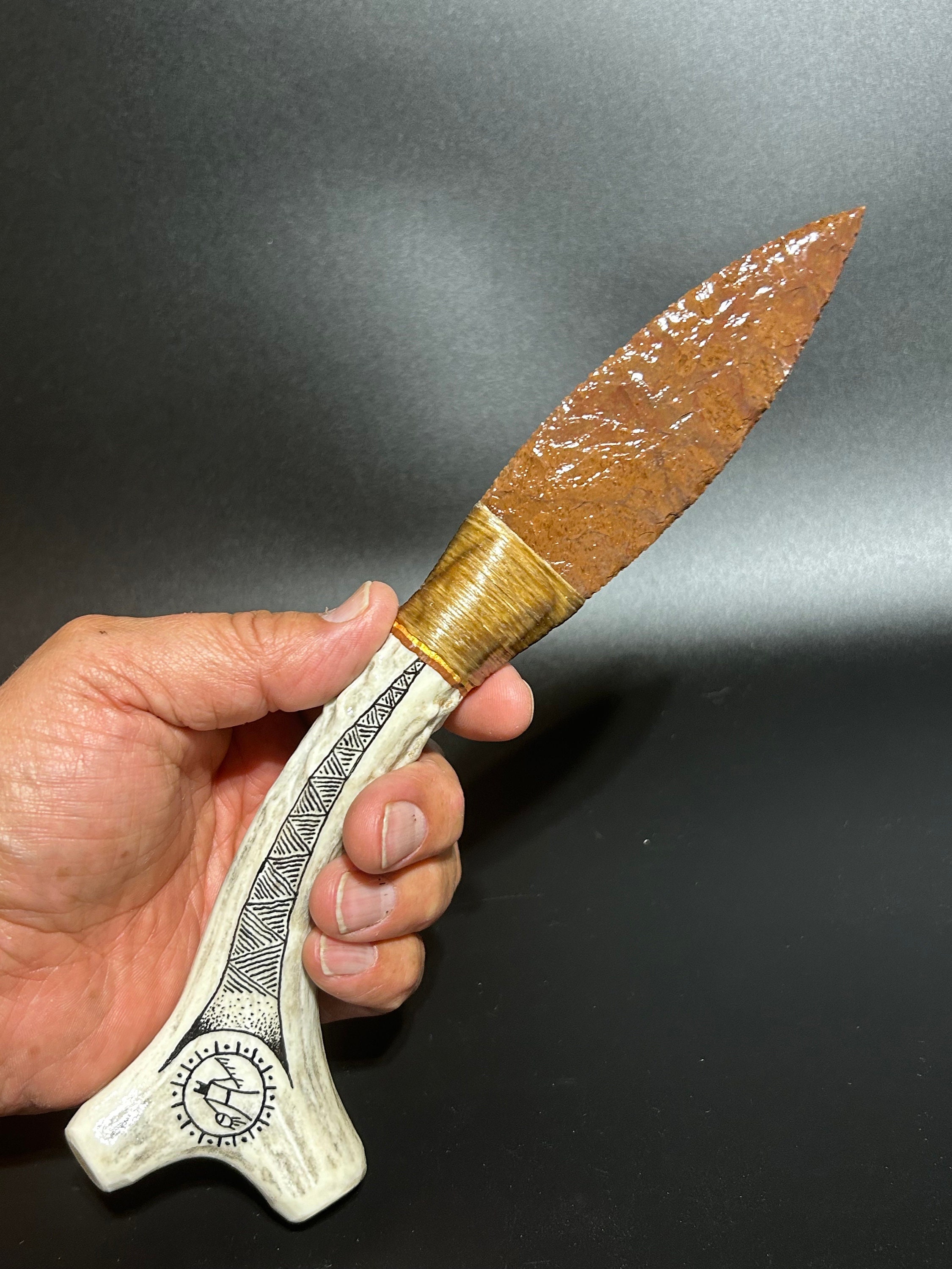 Native American Obsidian Knife - Etsy