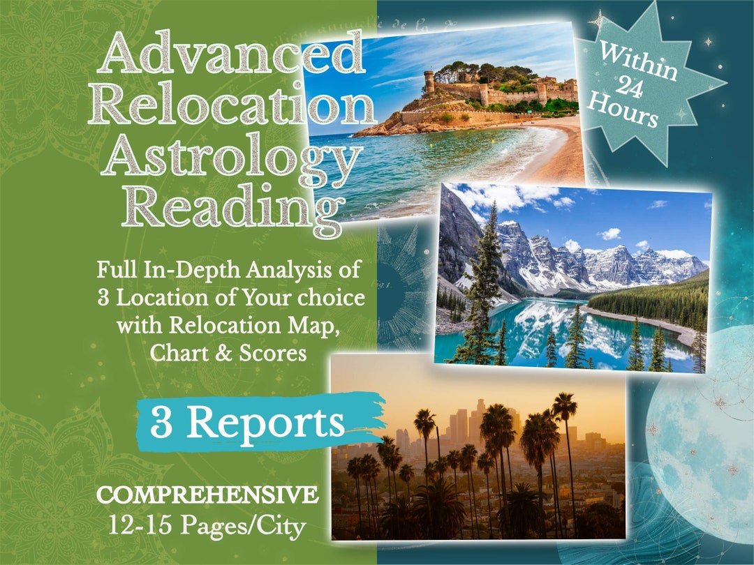 Astrocartography Relocation Astrology Reading, Astro Map, Travel ...