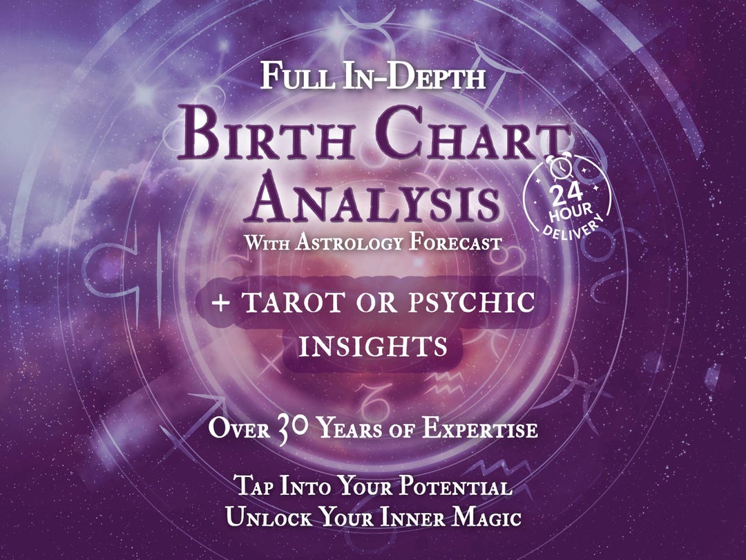 In-depth Birth Chart Astrology Reading, Accurate Natal Chart Analysis ...