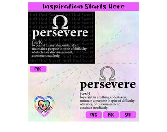 Persevere Png Svg - Etsy
