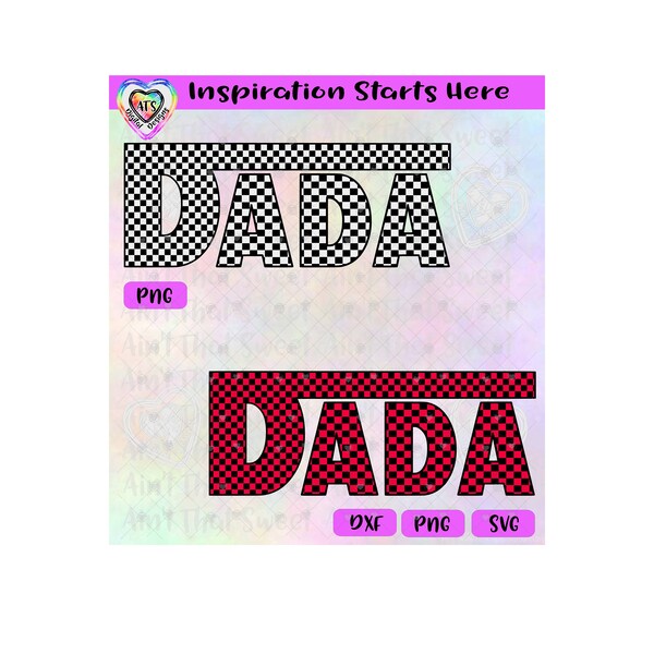Checkered Dada Svg - Etsy