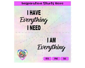 Everything I Need Svg - Etsy