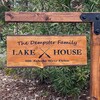 Live Edge Established Sign, Wooden Carved Cabin Sign, Custom Wood Sign ...