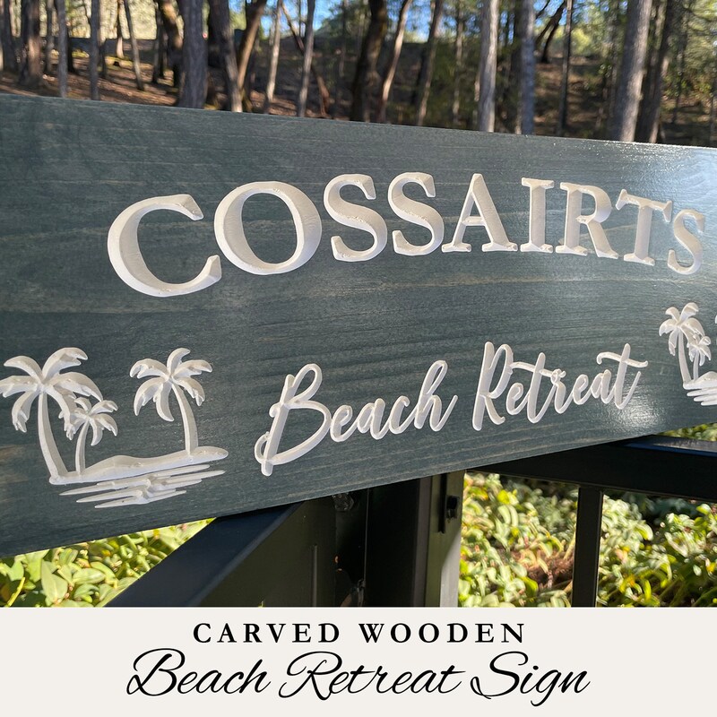 Wood Beach Sign - Etsy