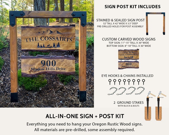 Wooden Sign Post