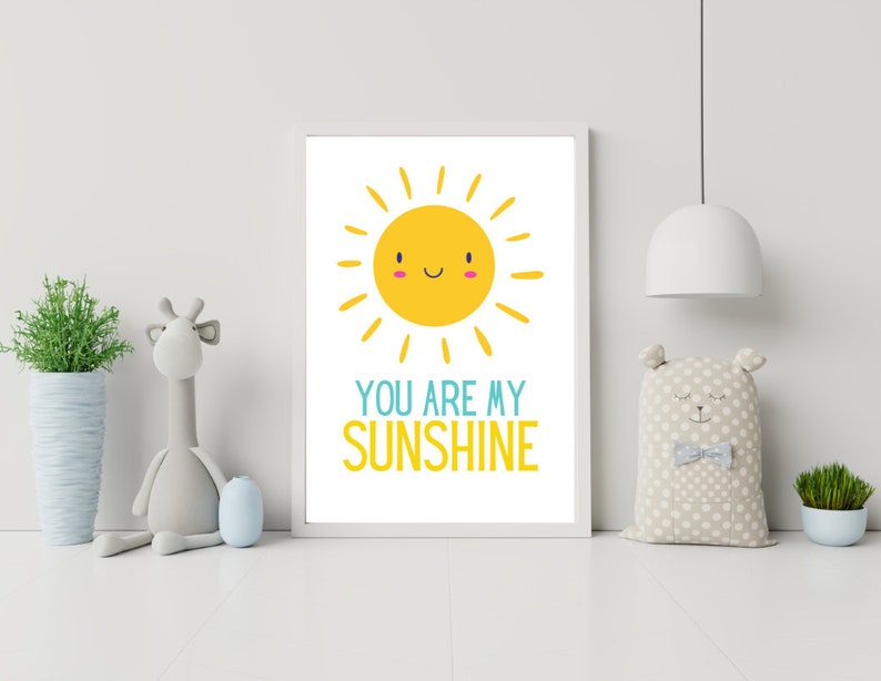 You Are My Sunshine Nursery Artwork, Set of 3, DIGITAL DOWNLOAD - Etsy