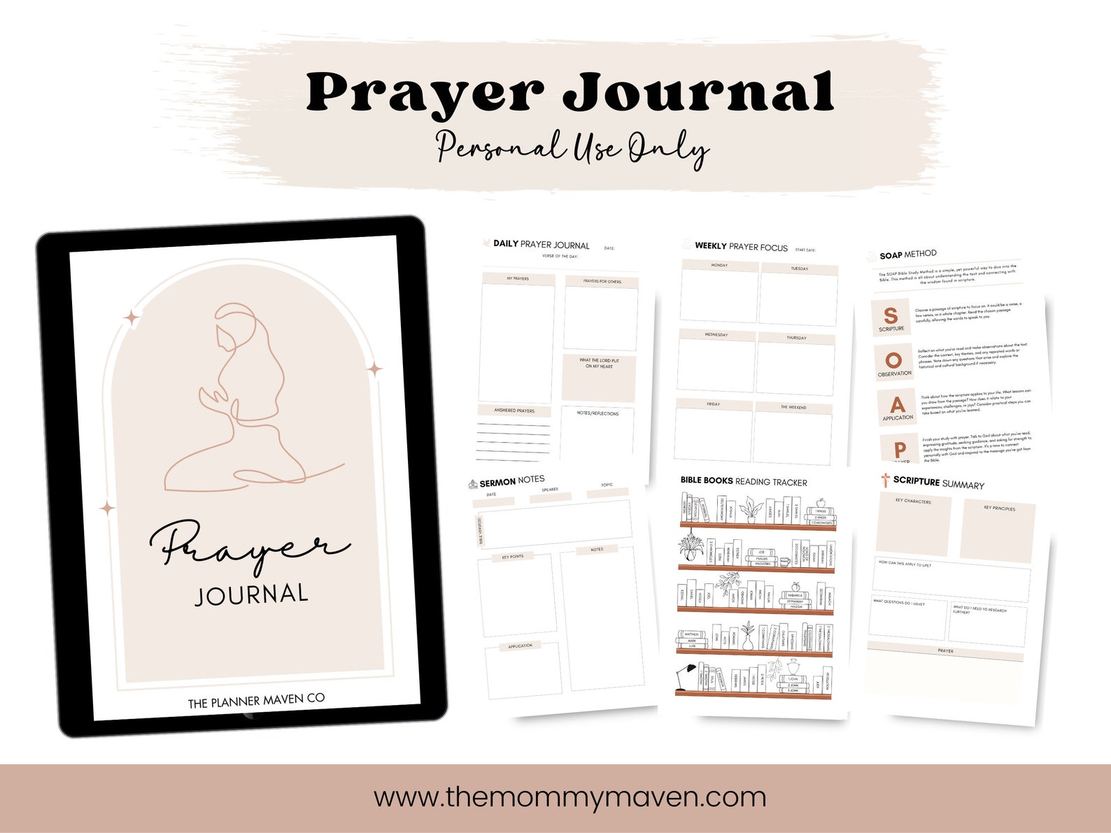 PRAYER JOURNAL Digital Prayer Journal Digital Prayer Journal for Women ...