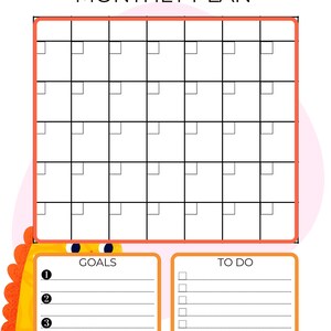KIDS GOALS PLANNER | Kids Digital Planner | Printable | Monster Themed ...