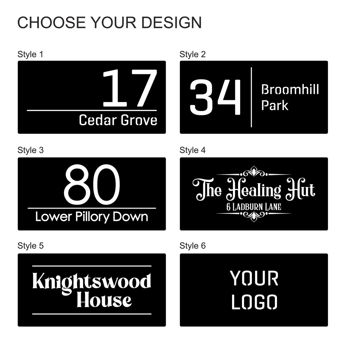 Illuminated Modern Rectangular Acrylic House Sign Led Light - Etsy