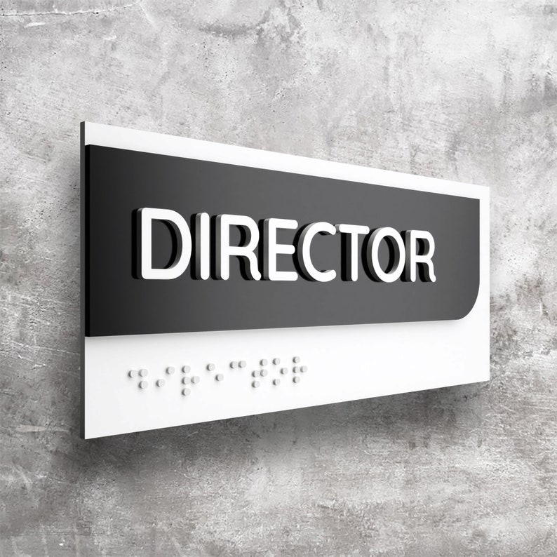 Custom Office Door Sign - Personalized Name Plate for Door - Acrylic ...