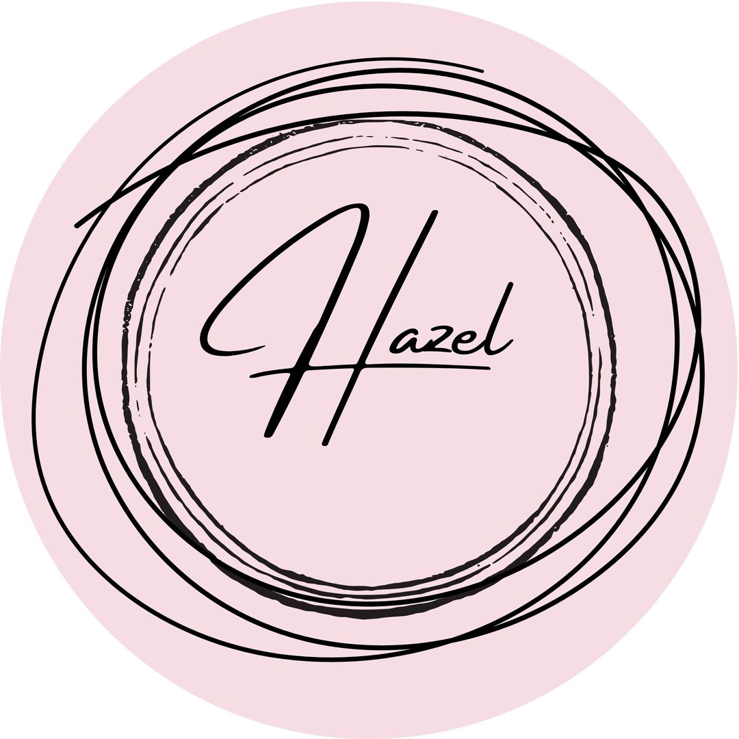 Hazel Labels: Circle Logo Stickers for Weddings, Personalization ...