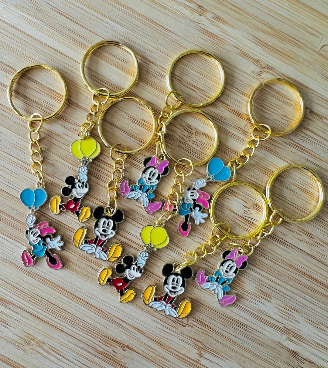 Disney Keychain Mickey Mouse and Minnie Keychain Great - Etsy