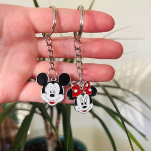 Disney Keychain | Mickey and Minnie Keychain | Great Gift for Disney ...