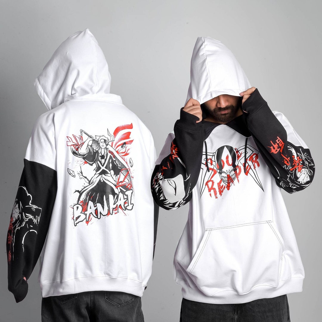 Anime Hoodie, Unisex Soul Reaper Anime Cosplay Oversized Hoodies ...