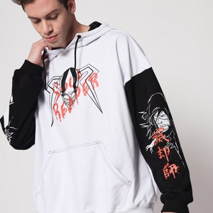 Anime Hoodie, Unisex Soul Reaper Anime Cosplay Oversized Hoodies ...