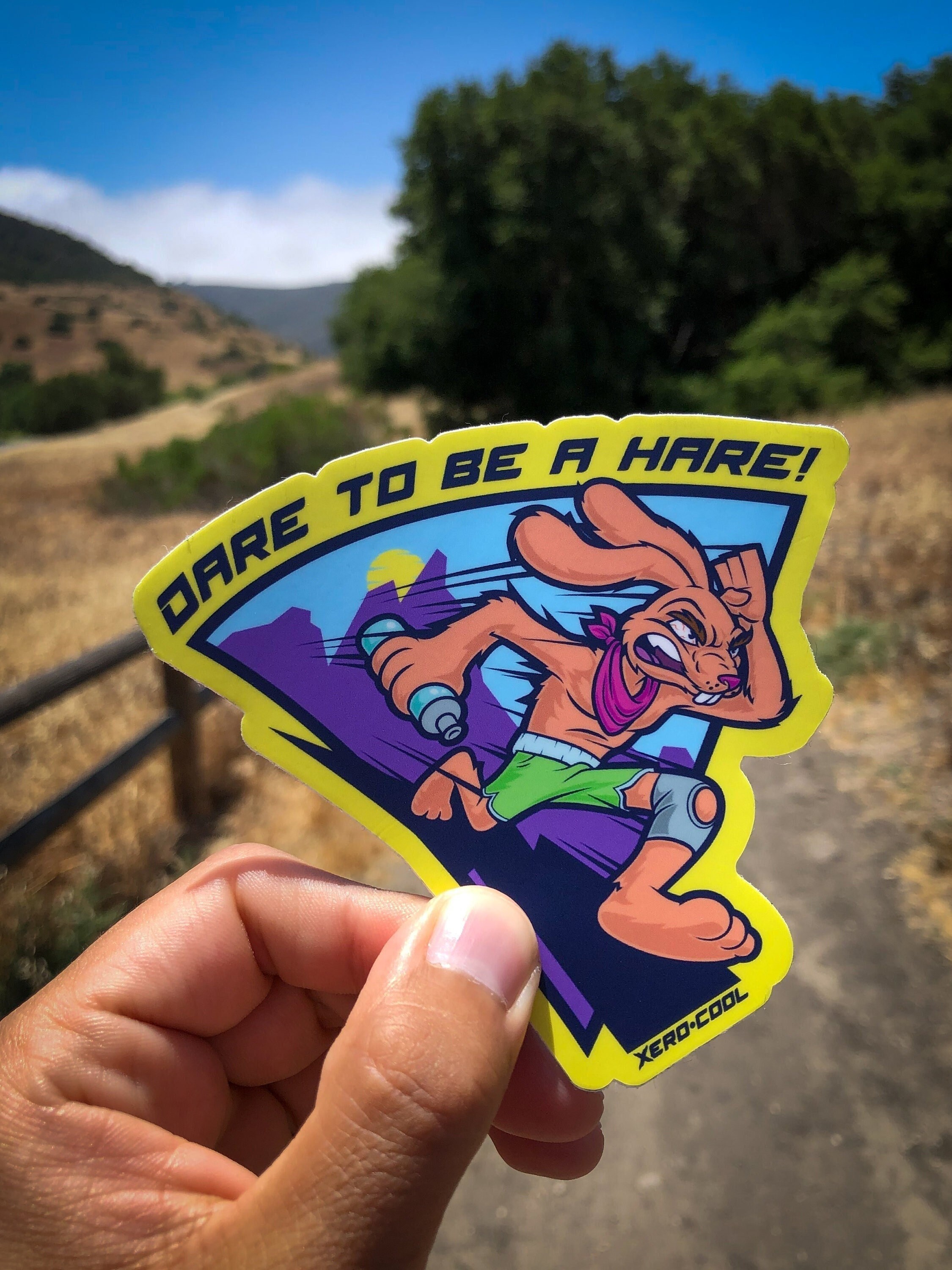 Daring Hare-vinyl Sticker - Etsy