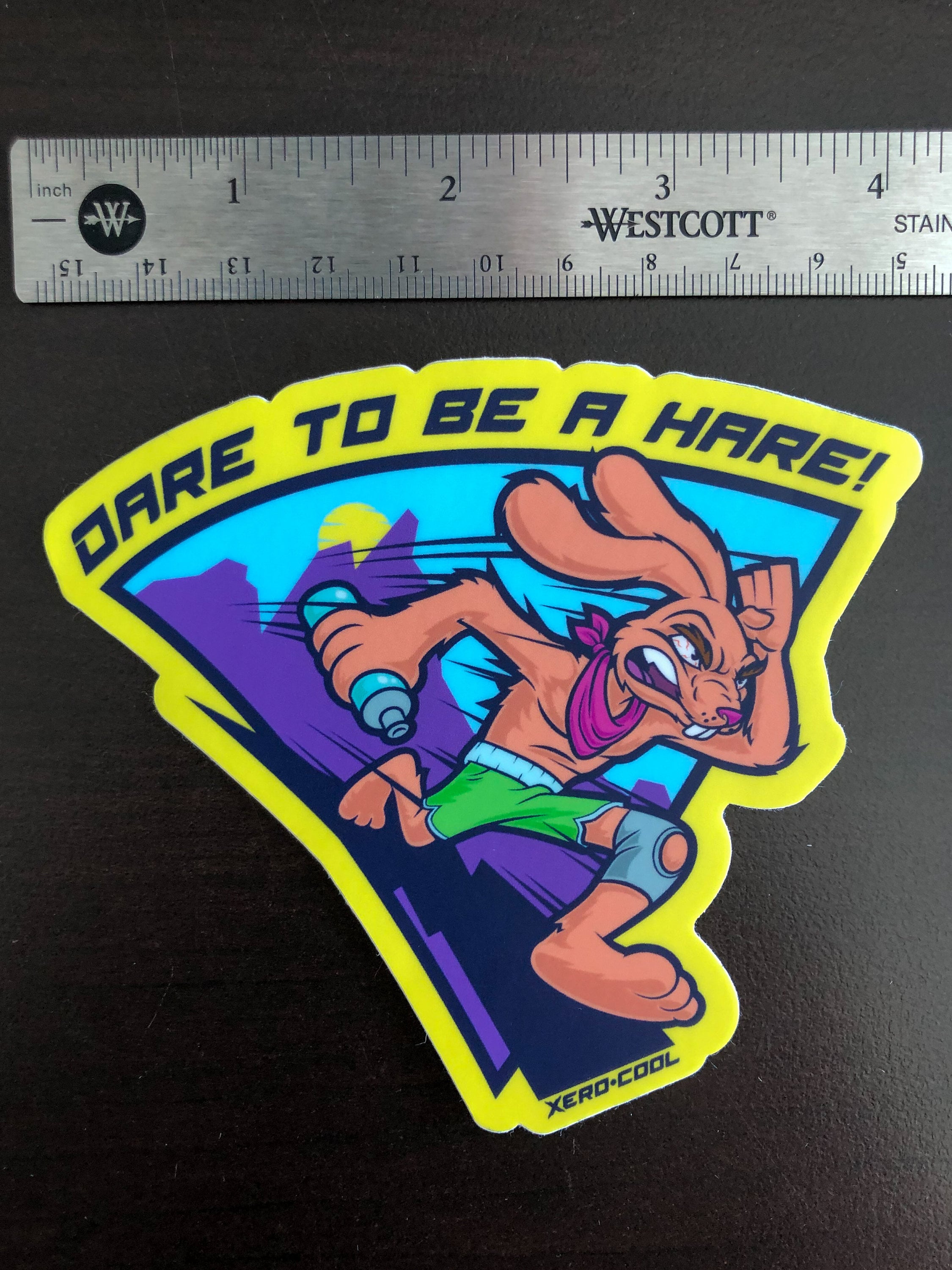 Daring Hare-vinyl Sticker - Etsy