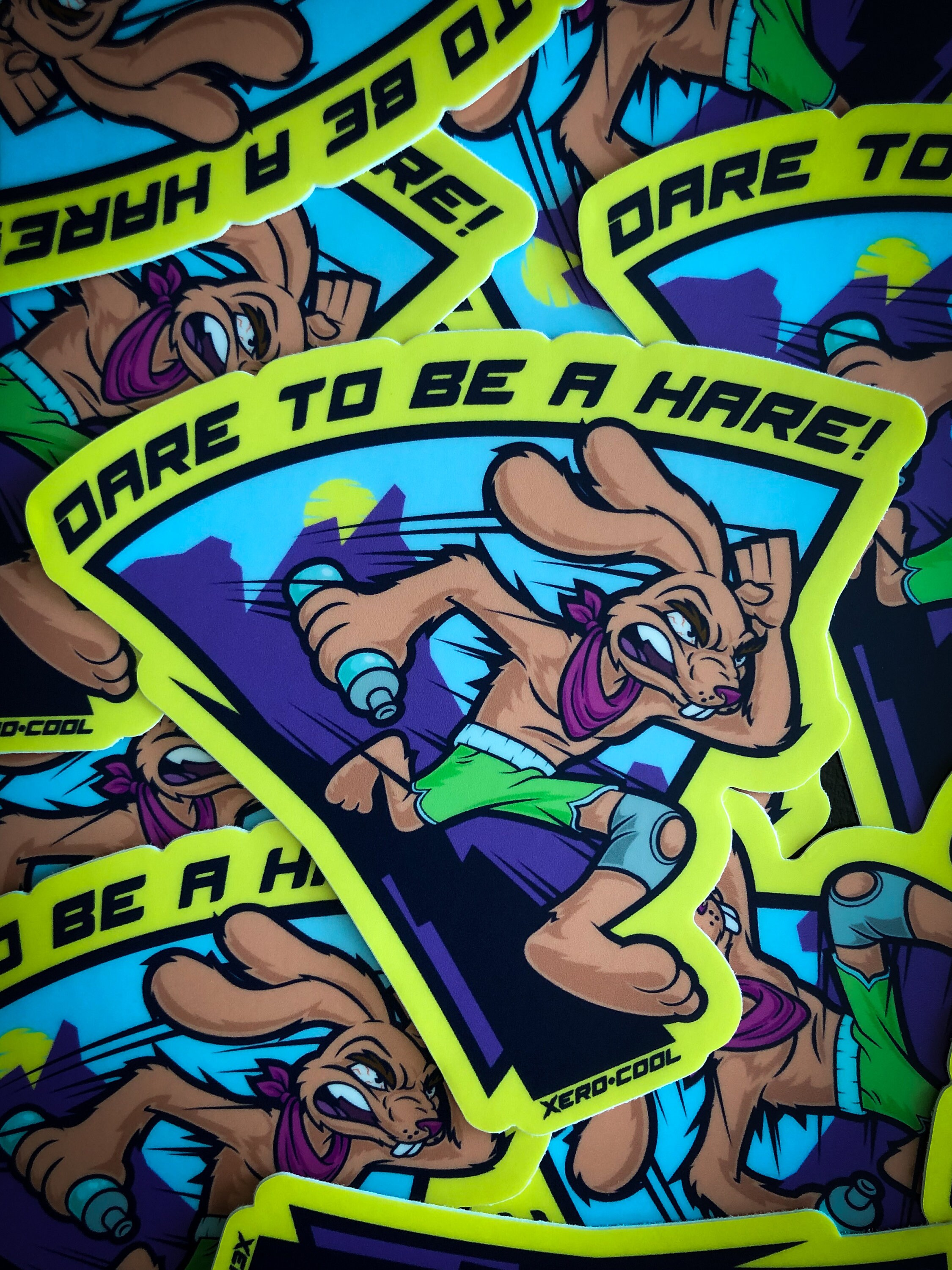 Daring Hare-vinyl Sticker - Etsy
