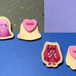 OMORI- Bosses/ Npcs- 1 Inch Wood Pins - Etsy