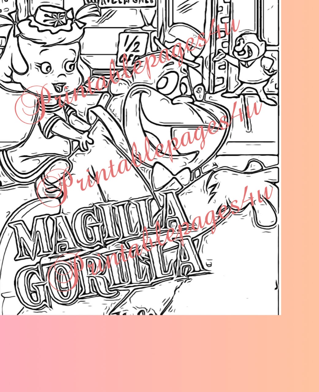 My Favorite Cartoons Coloring Book - Etsy