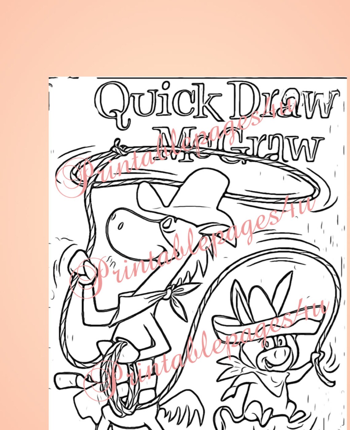 My Favorite Cartoons Coloring Book - Etsy