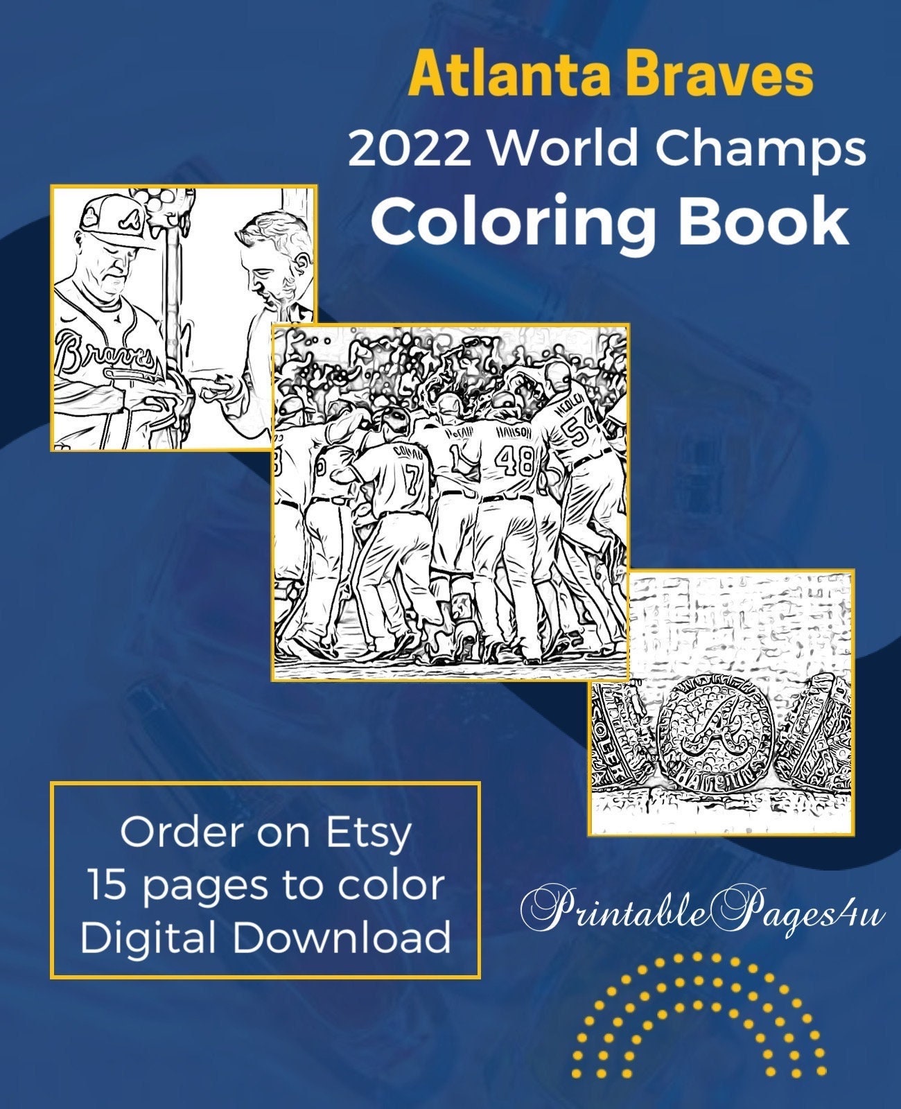 Braves Baseball Coloring Pages