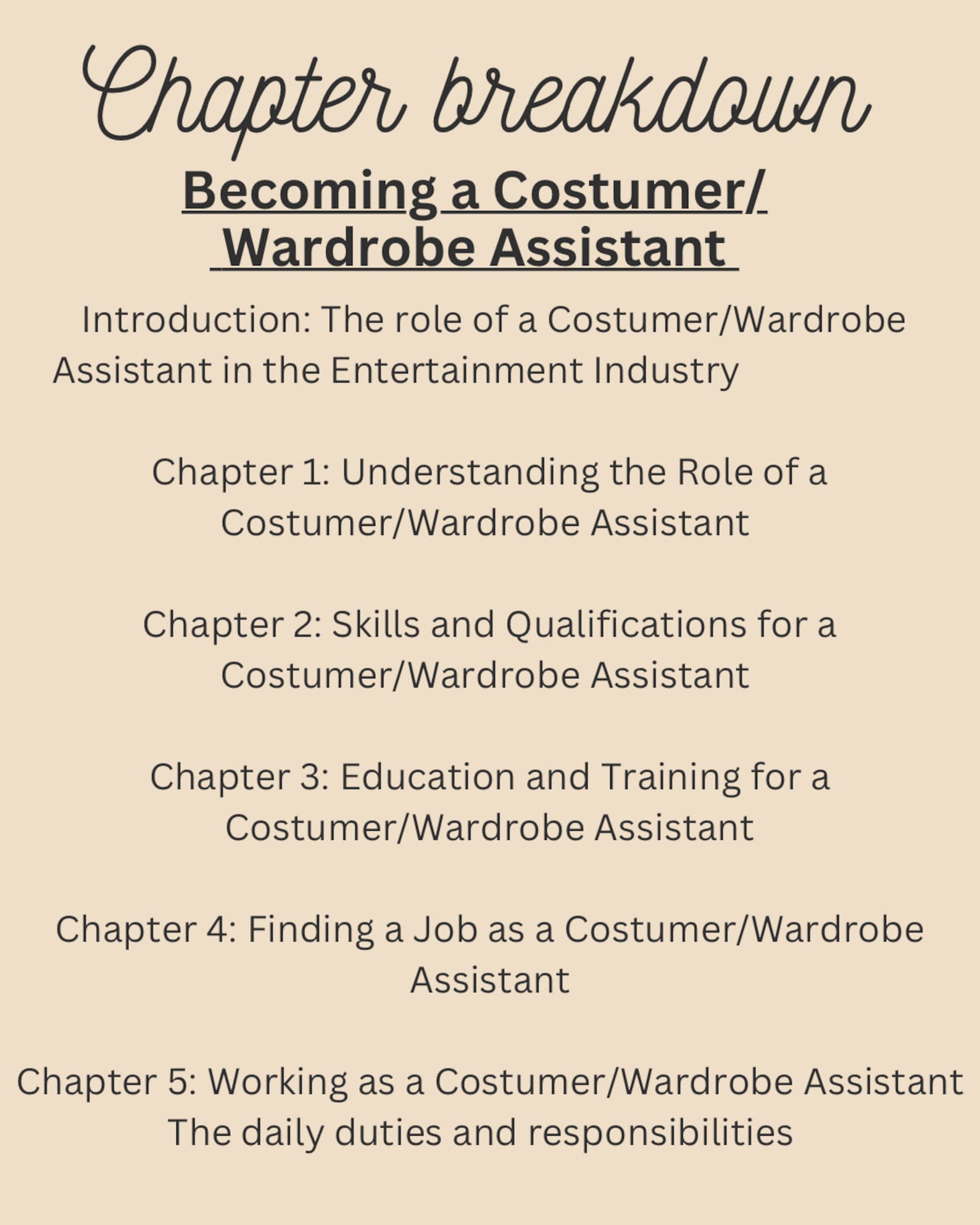 The Ultimate Guide to Becoming a Costumer / Wardrobe Assistant - Etsy
