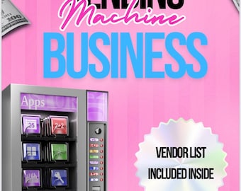 How to Start A Vending Machine Business Ebook - Etsy