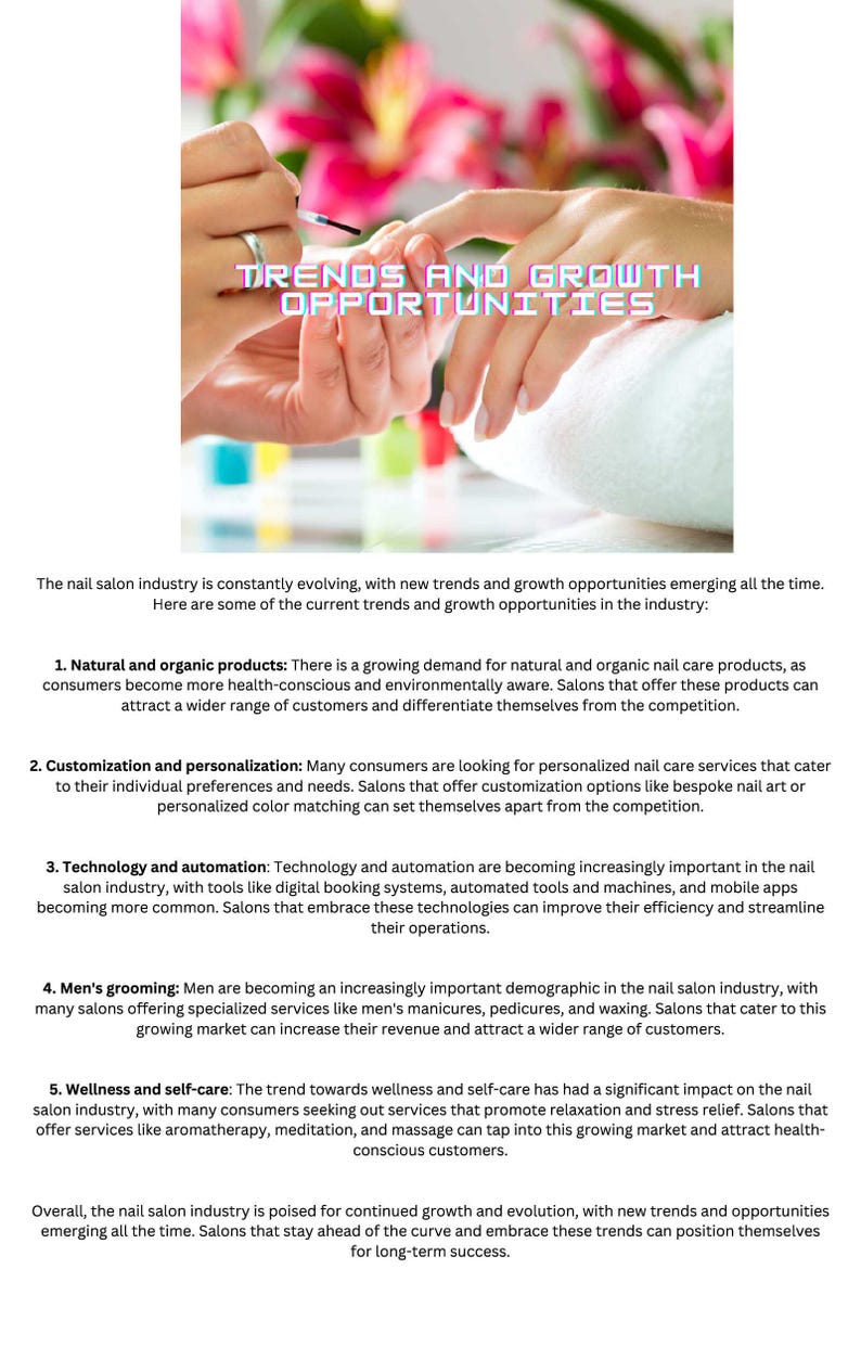 NAIL SALON BUSINESS Master Plan | Launch | Grow & Profit With Proven ...