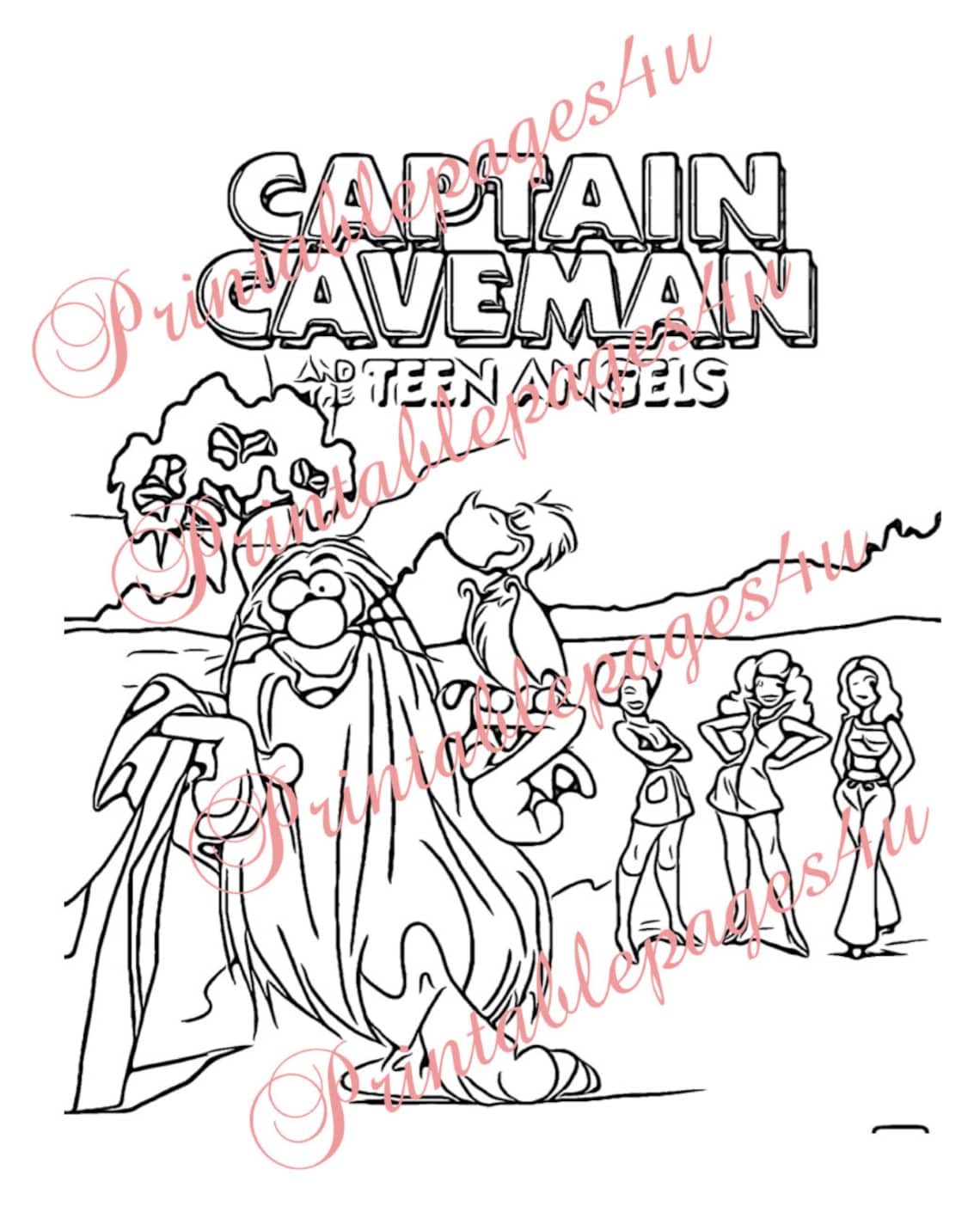 My Favorite Cartoons Coloring Book - Etsy