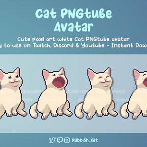 Bongo Cat Animated Pixel Art Emote, Black Cat Ready to Use on Twitch, Discord, Youtube & More ...