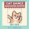 Bongo Cat Animated Pixel Art Emote, White Cat | Ready to Use on Twitch ...