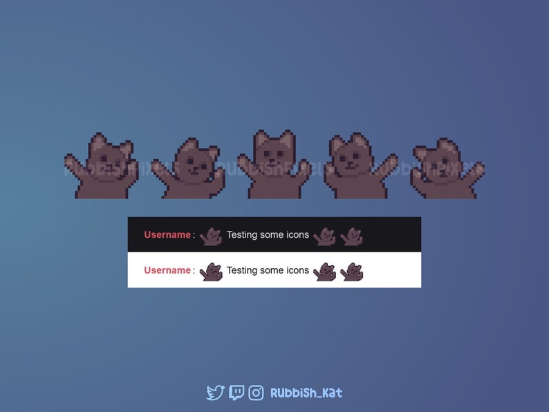 Cat Dance/rave Animated Pixel Art Emote Ready to Use on Twitch, Discord ...