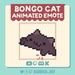 Bongo Cat Animated Pixel Art Emote, Black Cat | Ready to Use on Twitch ...