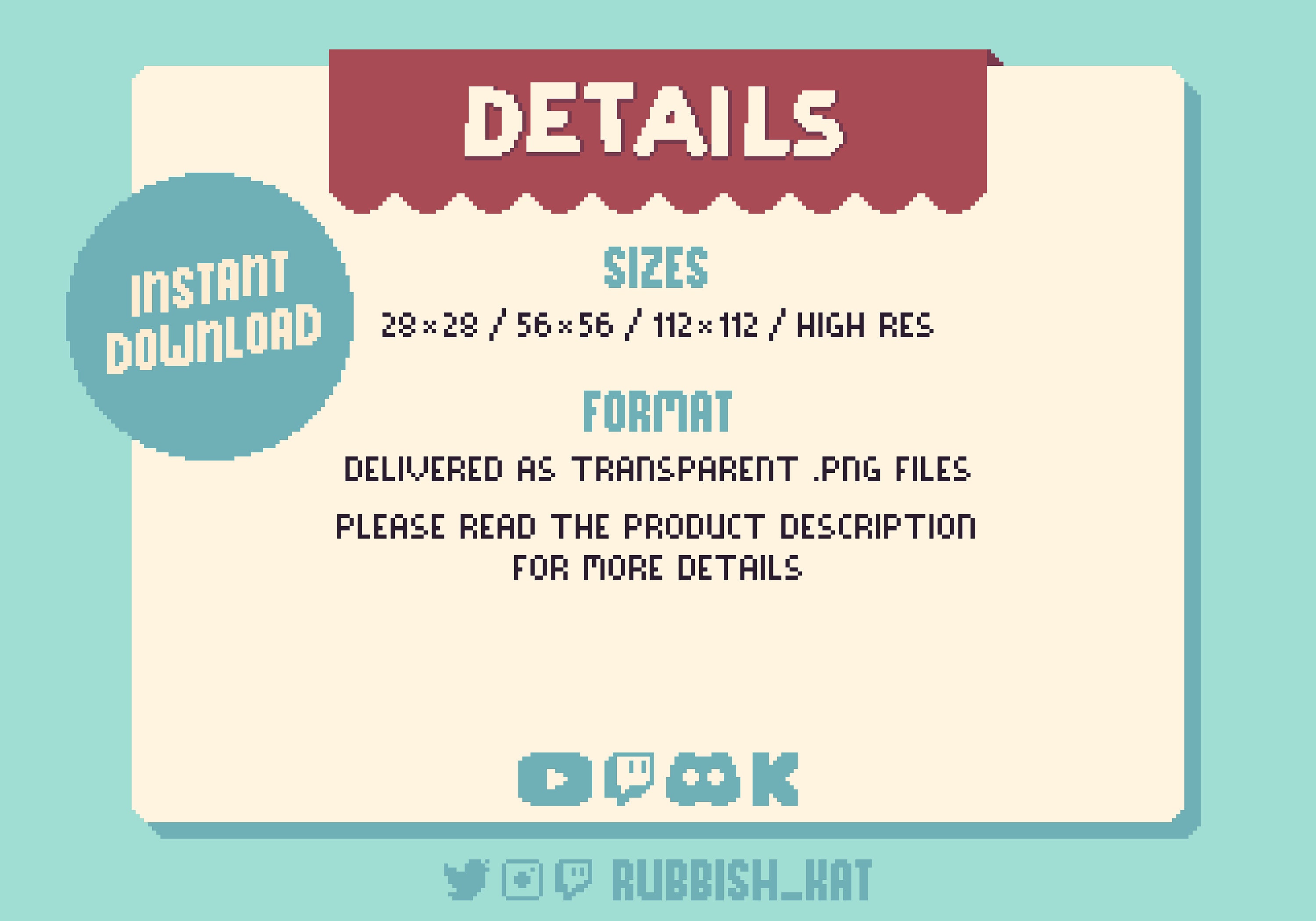 Bongo Cat Animated Pixel Art Emote, Ginger Orange Cat | Ready to Use on ...