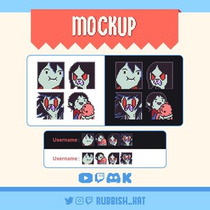 4 Emotes de Hora de Aventuras / Marceline la reina vampiro / Pixel Art ...