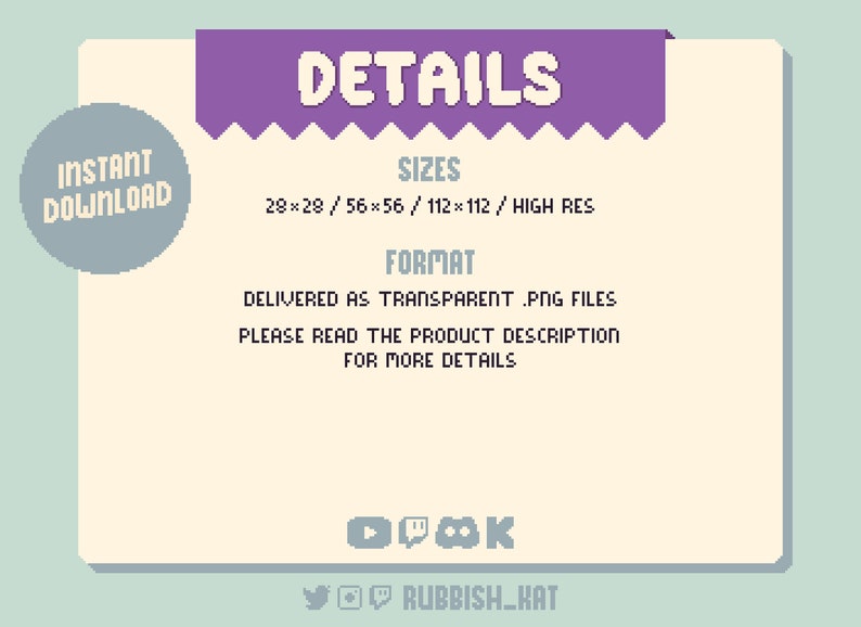 Pop Cat Animated Pixel Art Emote for Twitch, Discord & Youtube | Ready ...