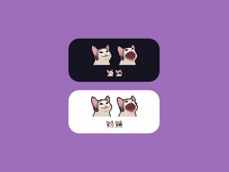 Pop Cat Animated Pixel Art Emote for Twitch Discord & Youtube - Etsy