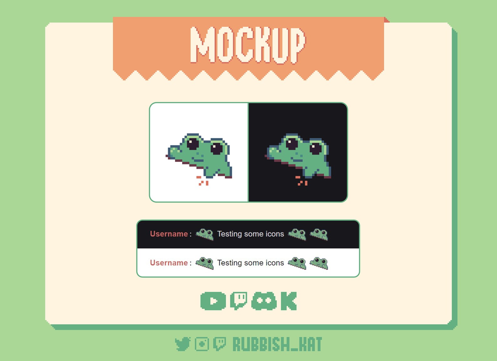 Bongo Frog Cute Animated Pixel Art Emote | Ready to Use on Twitch ...