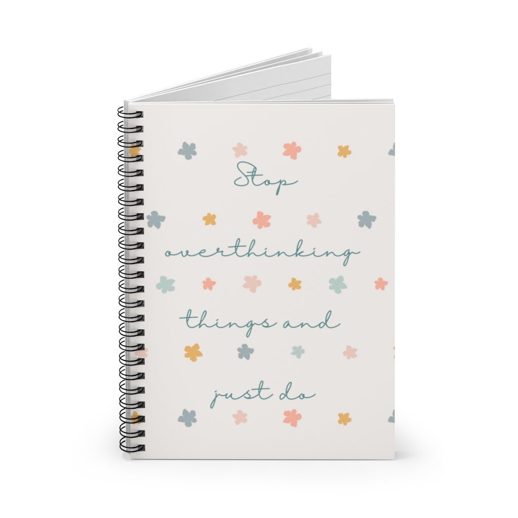 Stop Overthinking Notebook - Etsy