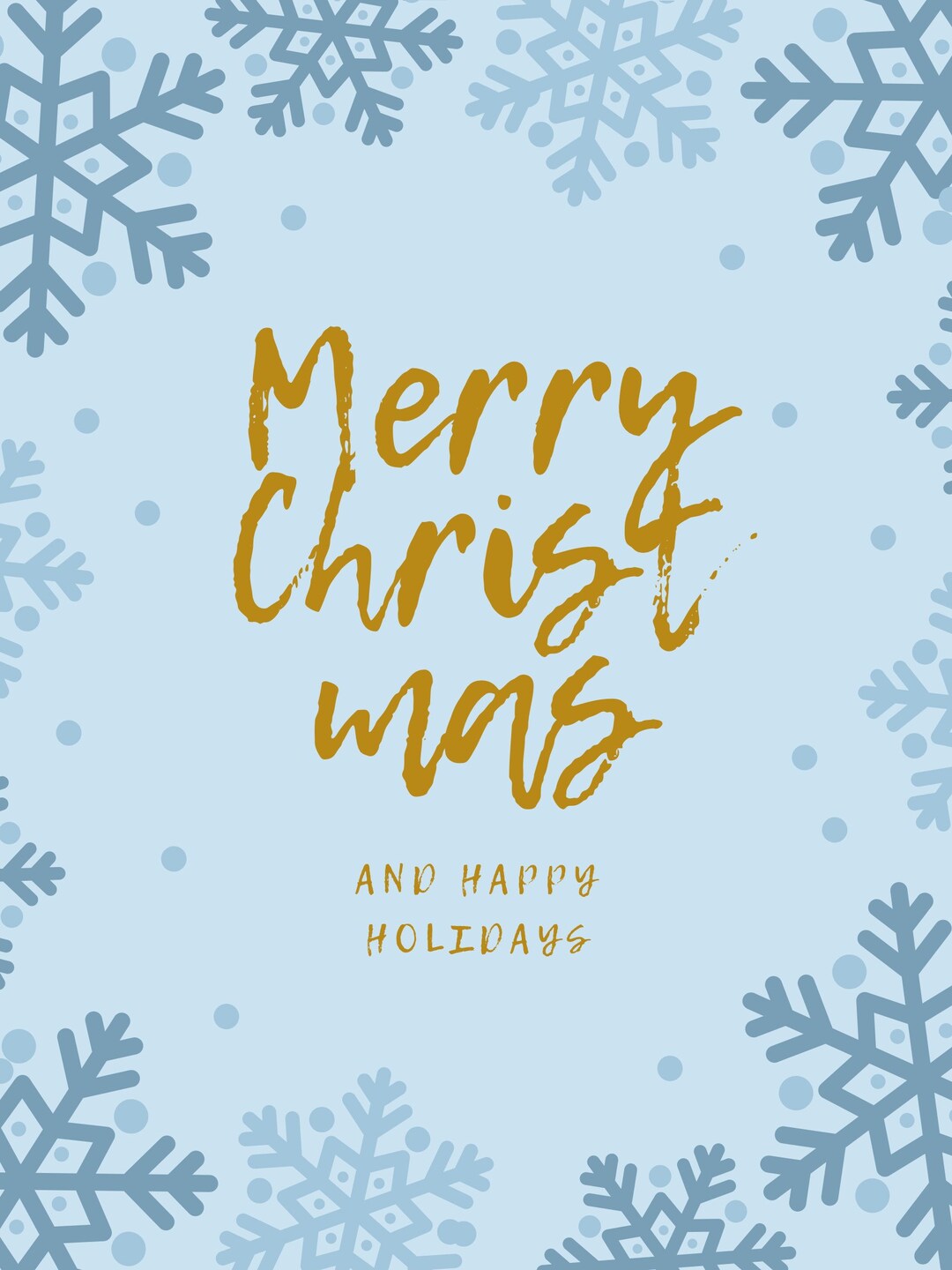 Downloadable Simple Christmas Card - Etsy