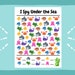 Under the Sea Ocean Fish I Spy - Seek & Find Counting Worksheet ...