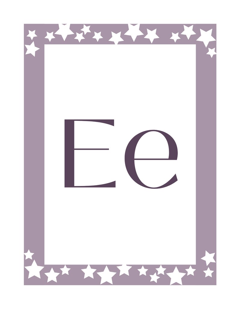 Star Themed Alphabet Banners - Etsy