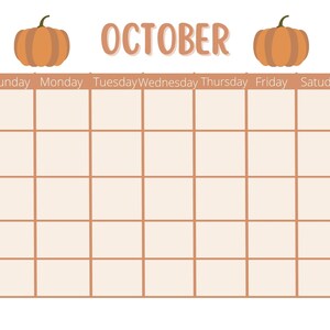 Boho Calendar, Downloadable, Printable - Etsy