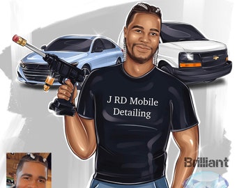 Detailing Center Logo Cartoon - Etsy