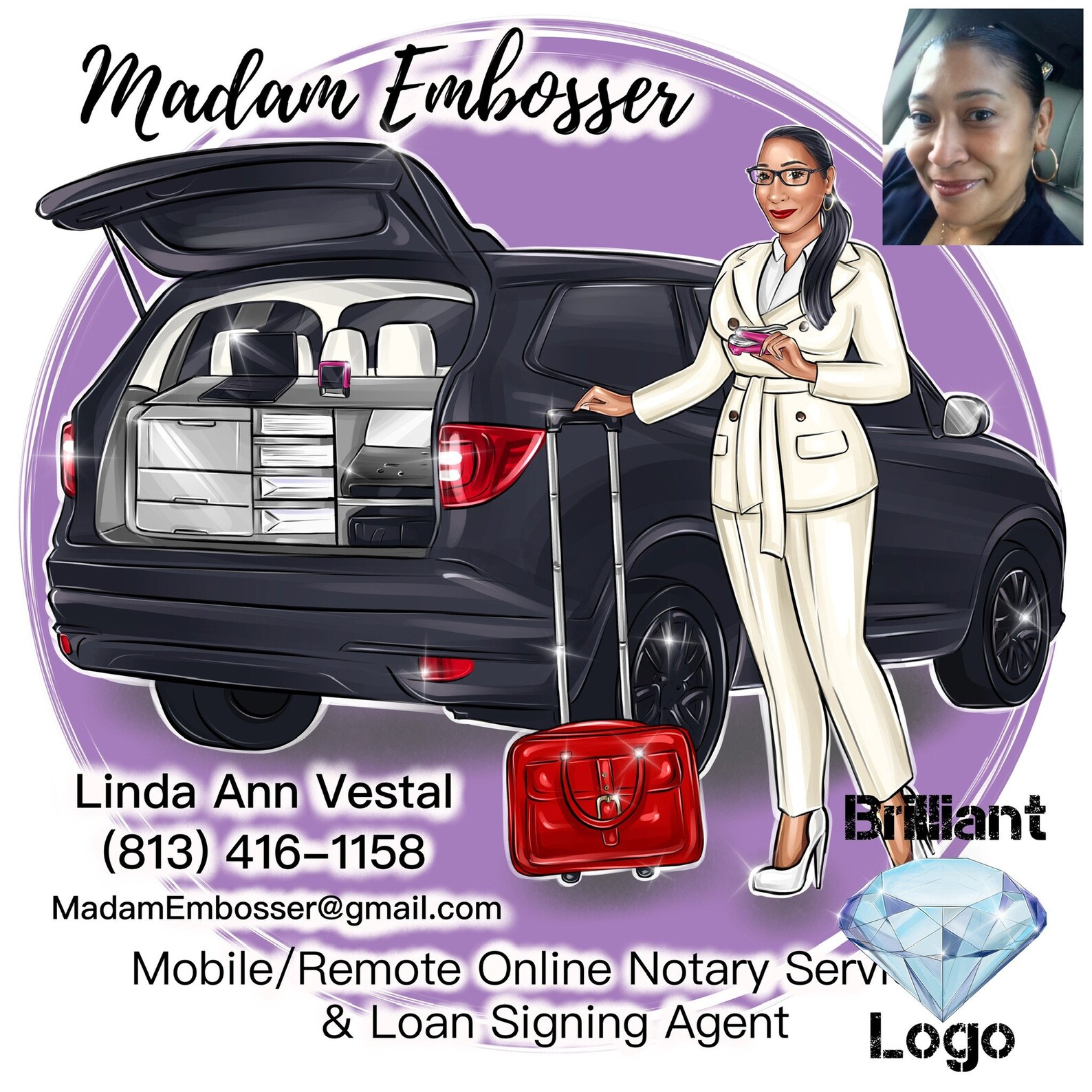Mobile Notary Service Logo, Notary Agent Avatar, Notary Logo Design ...